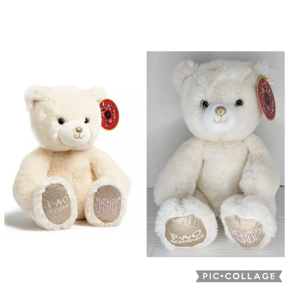 FAO Schwarz | Toys | New 222 Fao Schwarz Glitter Sparkly Bear 2 Stuffed ...